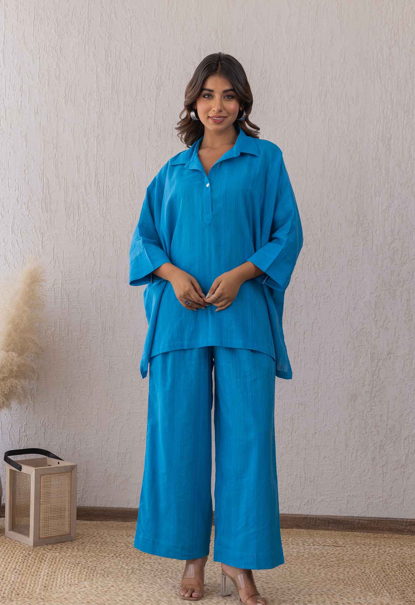 ELECTRIC BLUE SOLID COORD SET